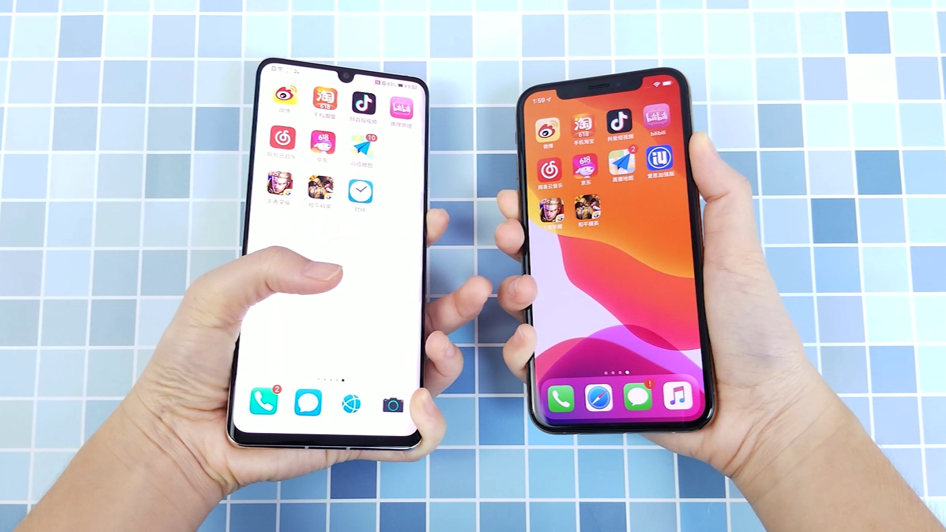 华为P30Pro巅峰对决iPhoneXS，网友：苹果iOS13优化就这水平？_凤凰网视频_凤凰网