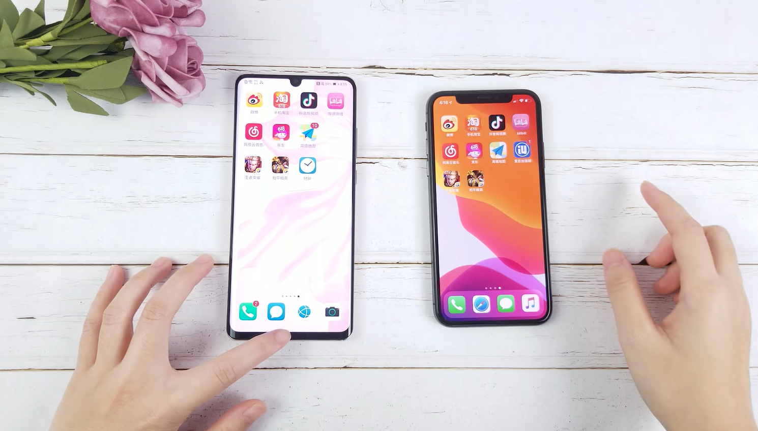 华为的EMUI9.1优化有多强？对比iPhoneX的iOS13，差距感人！_凤凰网视频_凤凰网