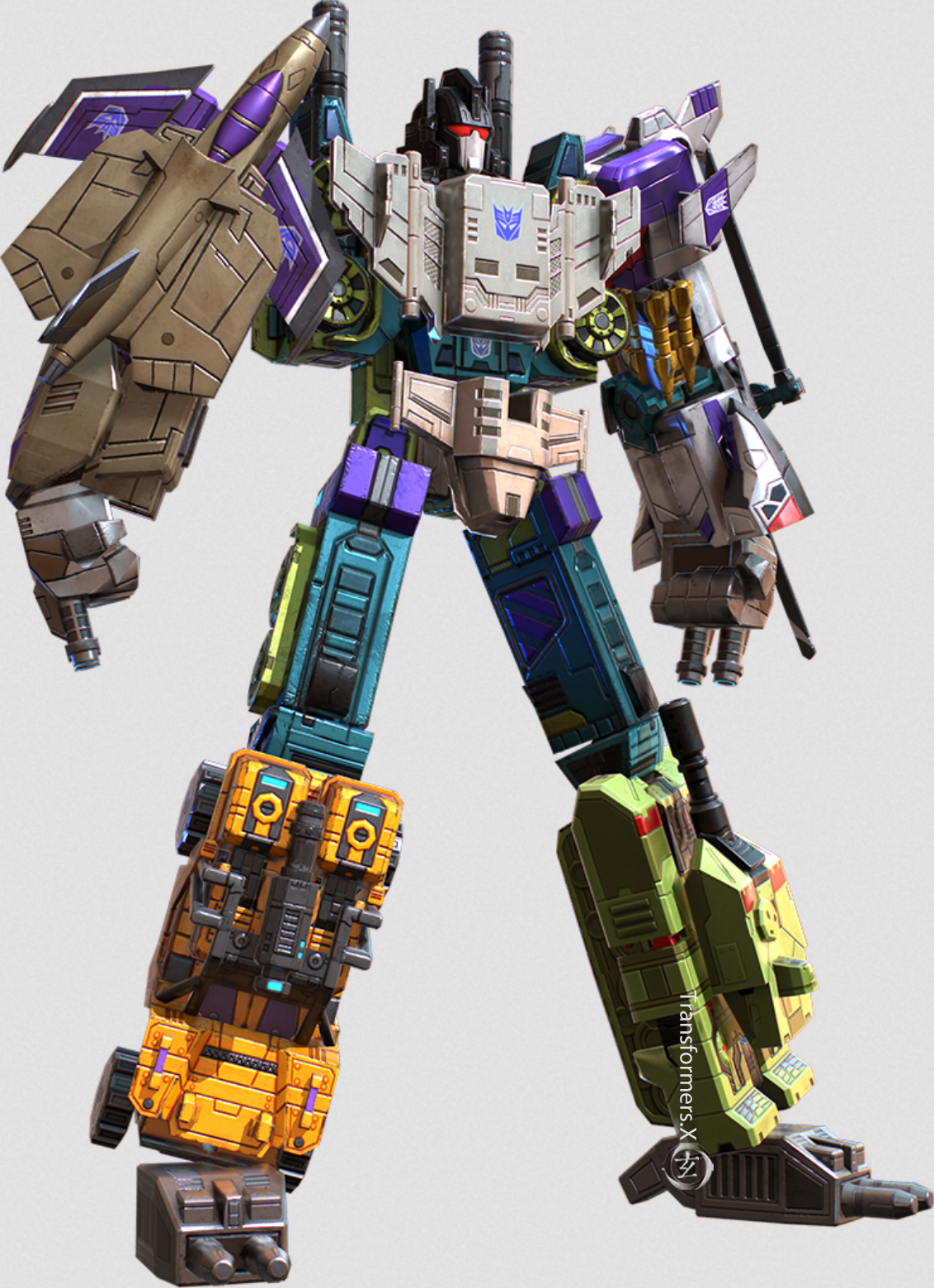 变形金刚动漫人物：《地球之战》中的霸天虎组合巨型金刚登场__凤凰网