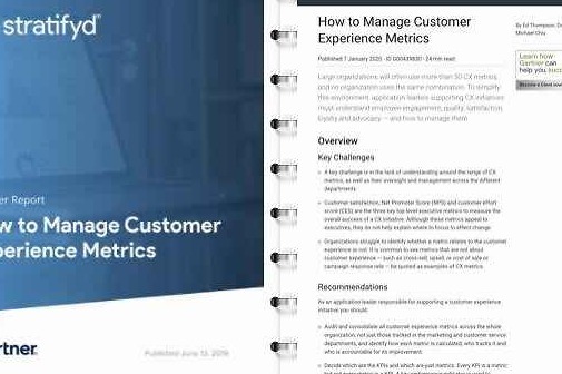 斯图飞腾Stratifyd：Gartner客户体验指标管理报告_凤凰网