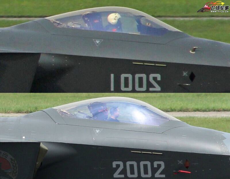 从2001到2101号 细看歼20战机座舱盖微妙变化_手机凤凰网
